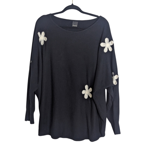 Aaeda | Sweaters | Retro Boho Daisy Patchwork Sweater Womens 3x | Poshmark